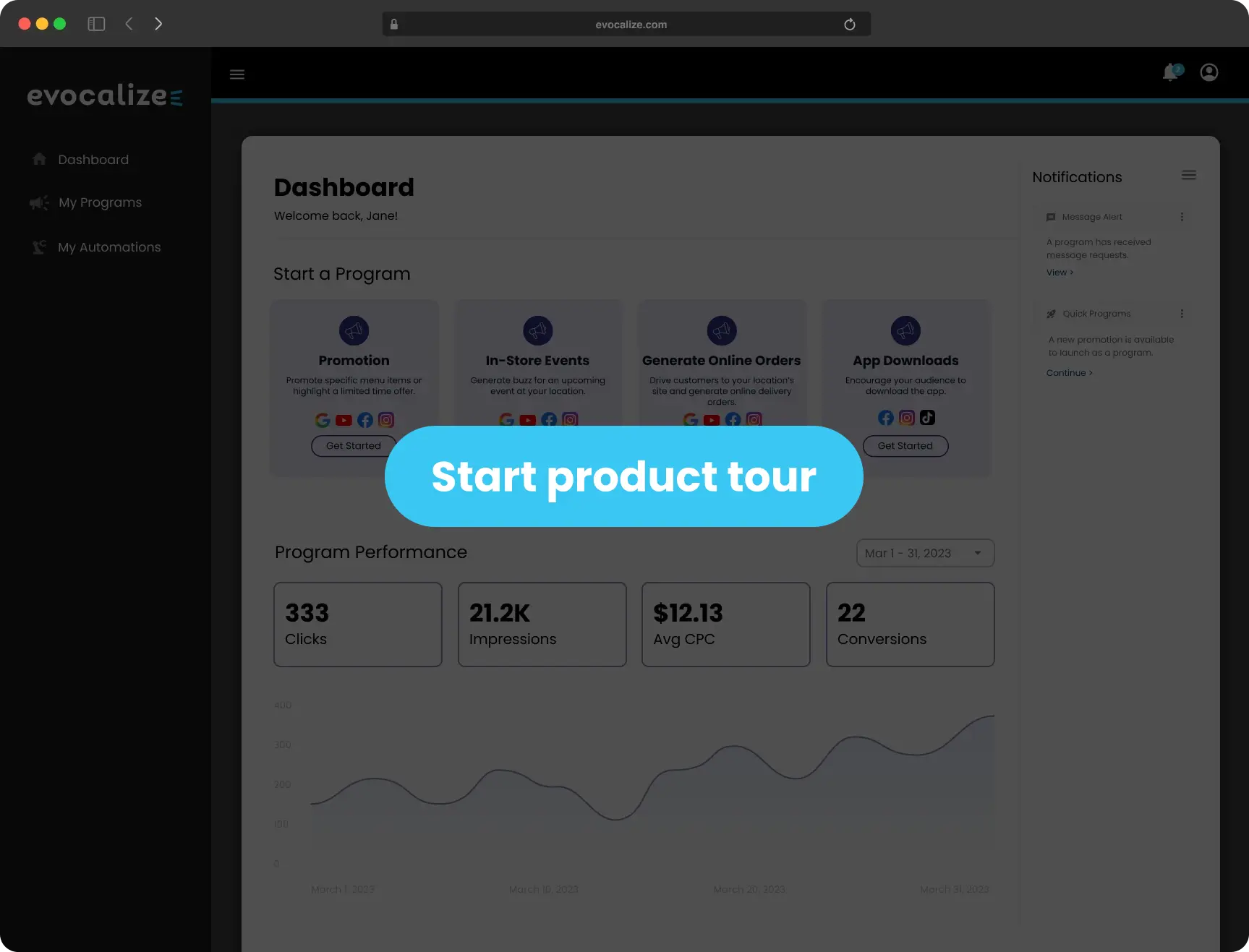Evocalize Product Tour - Local Digital Marketing Made Easy